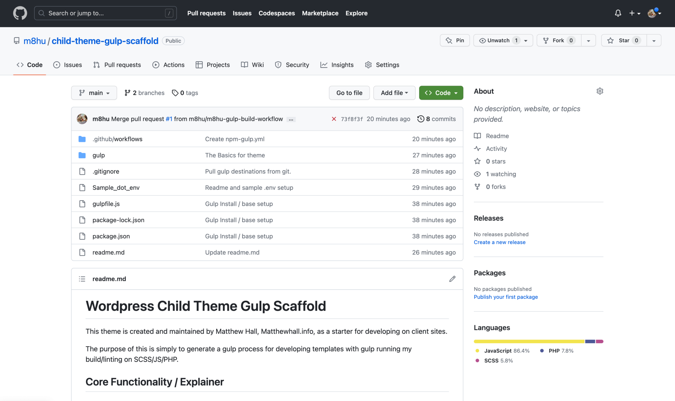 Running Gulp on a Wordpress Theme- Matthew Hall